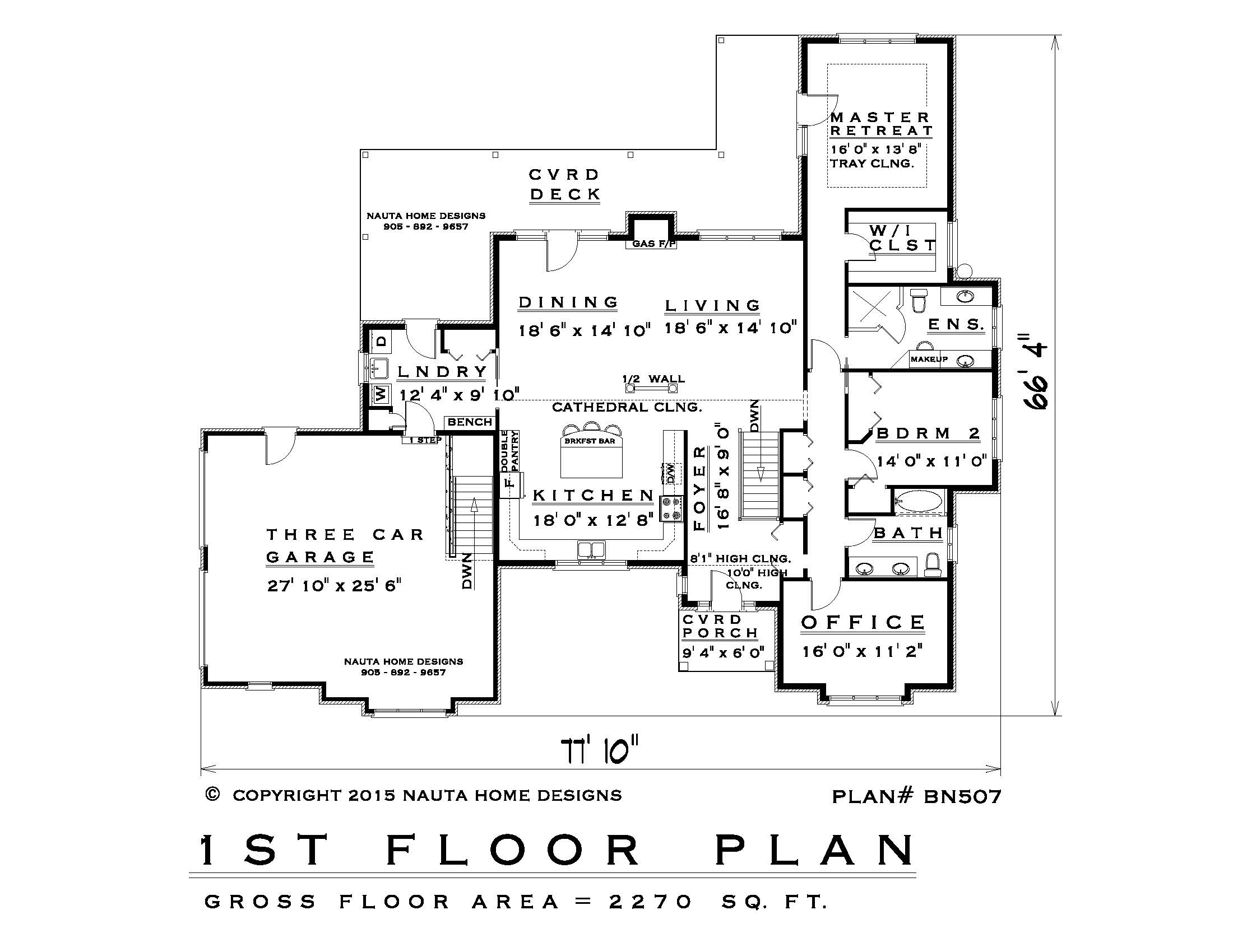 BN507- Custom Designed Bungalow House Plan – Nauta Home Designs