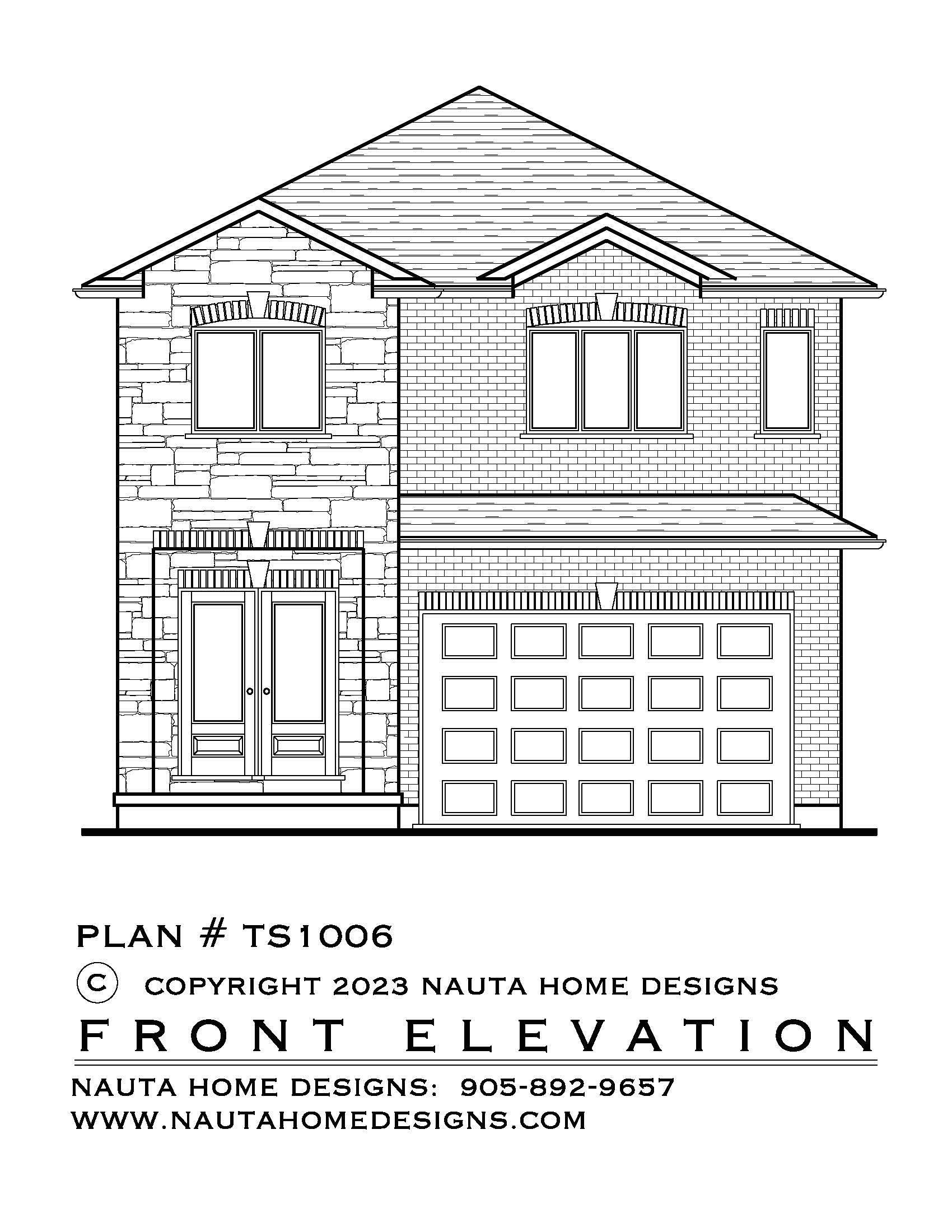 TS1006 Two-Storey House Plan | Nauta Home Designs